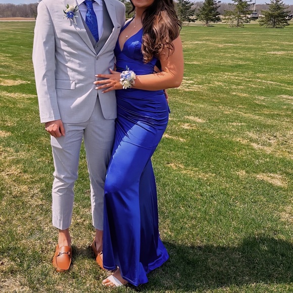 Windsor | Dresses | The Prettiest Blue Prom Dress Ever Open Back With A ...